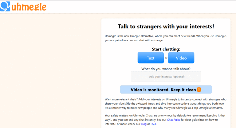 Top 10 Free Omegle Alternatives in 2025: Best Random Video Chat Sites